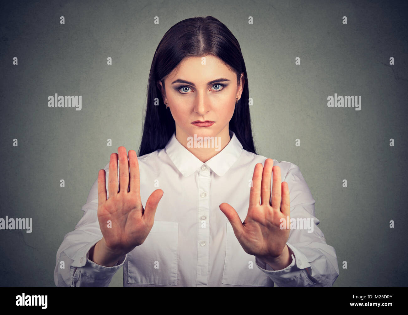 Serious model hi-res stock photography and images - Alamy
