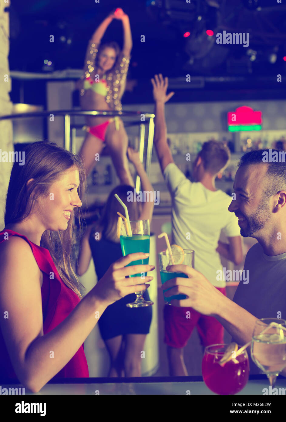 Couple Hugging In Nightclub High Resolution Stock Photography and ...