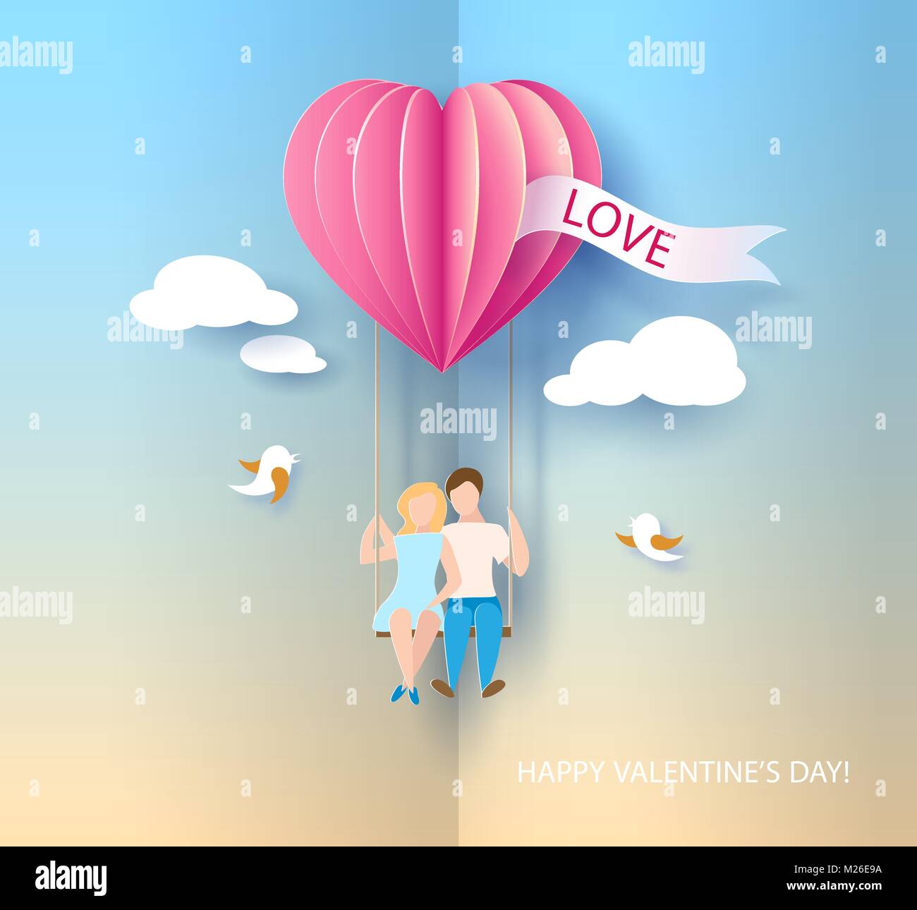 Woman man valentine card Stock Vector Images - Alamy