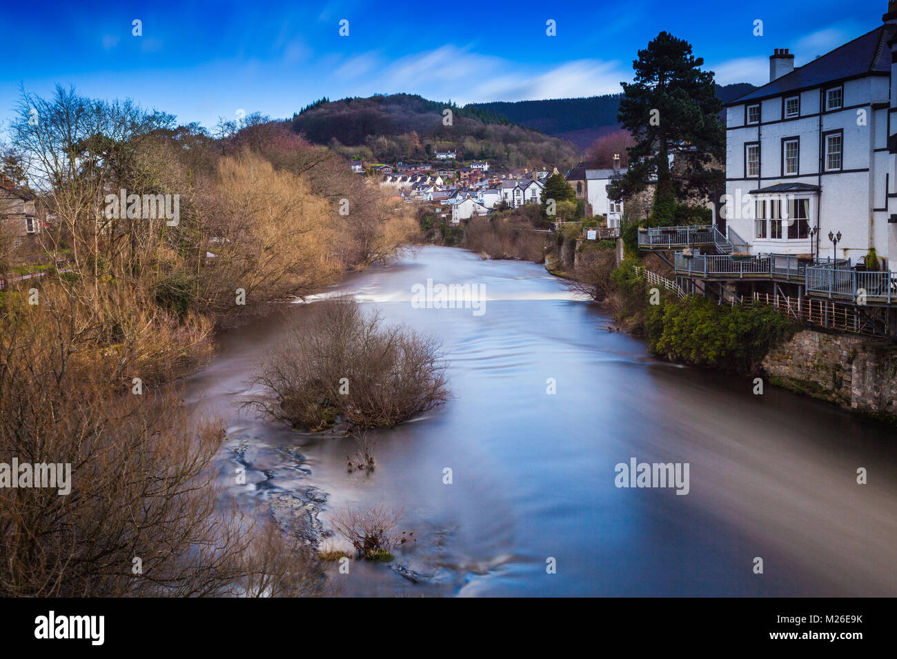 River Dee, Llangollen, Denbighshire, North Wales, UK Stock Photo - Alamy