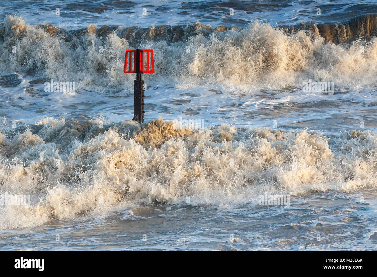Sea Sculpture, Breaking waves and water Stock Photo - Alamy