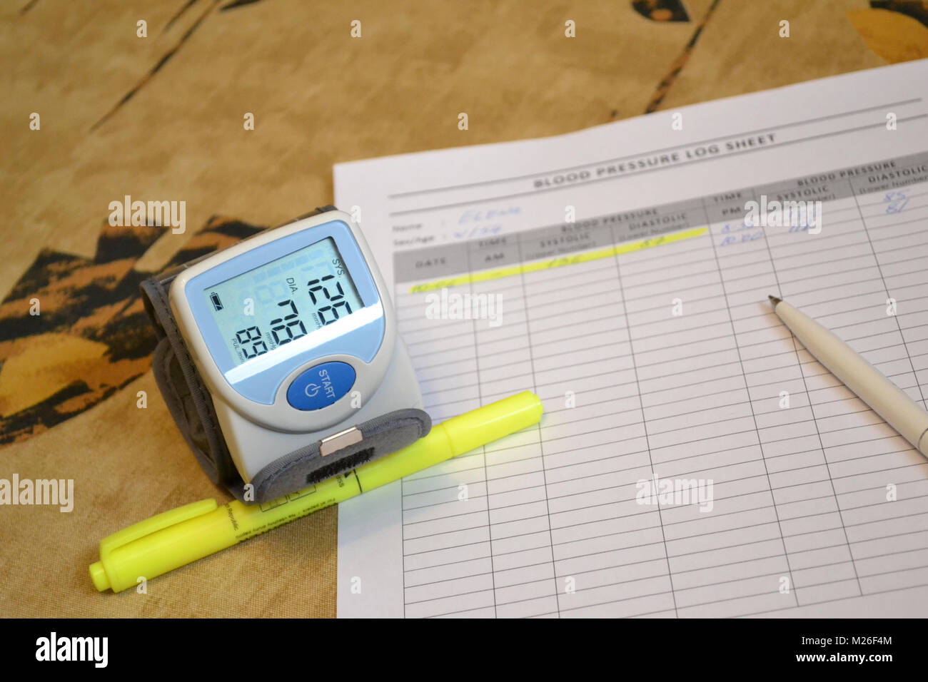 Blood pressure record hi-res stock photography and images - Alamy