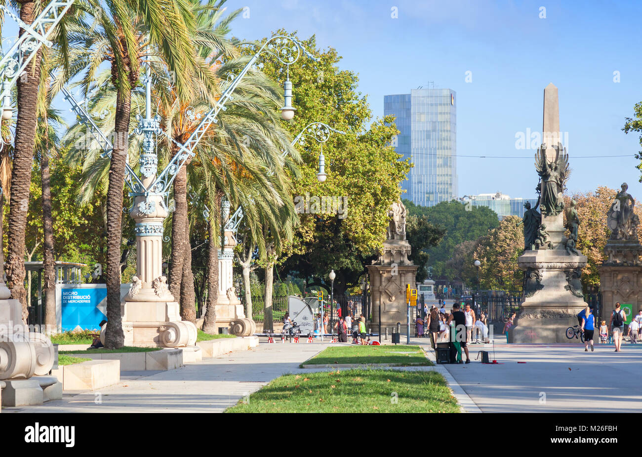 Lluis companys passeig hi-res stock photography and images - Alamy