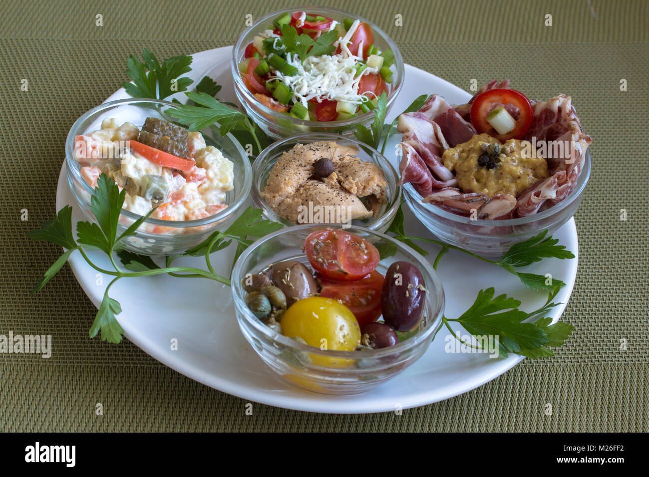 Five portions hi-res stock photography and images - Alamy