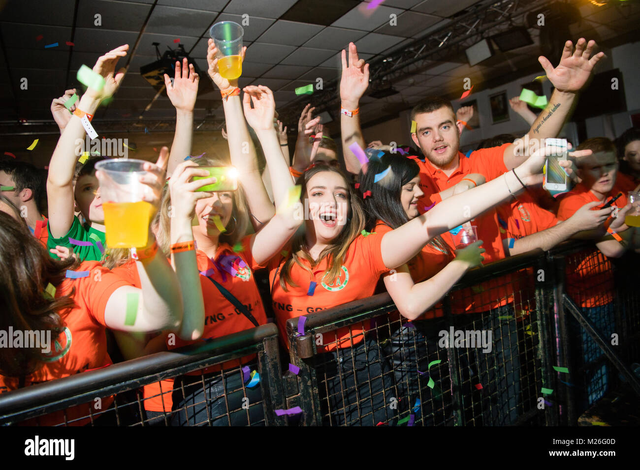 Education in the UK: Welsh University college female students partying ...
