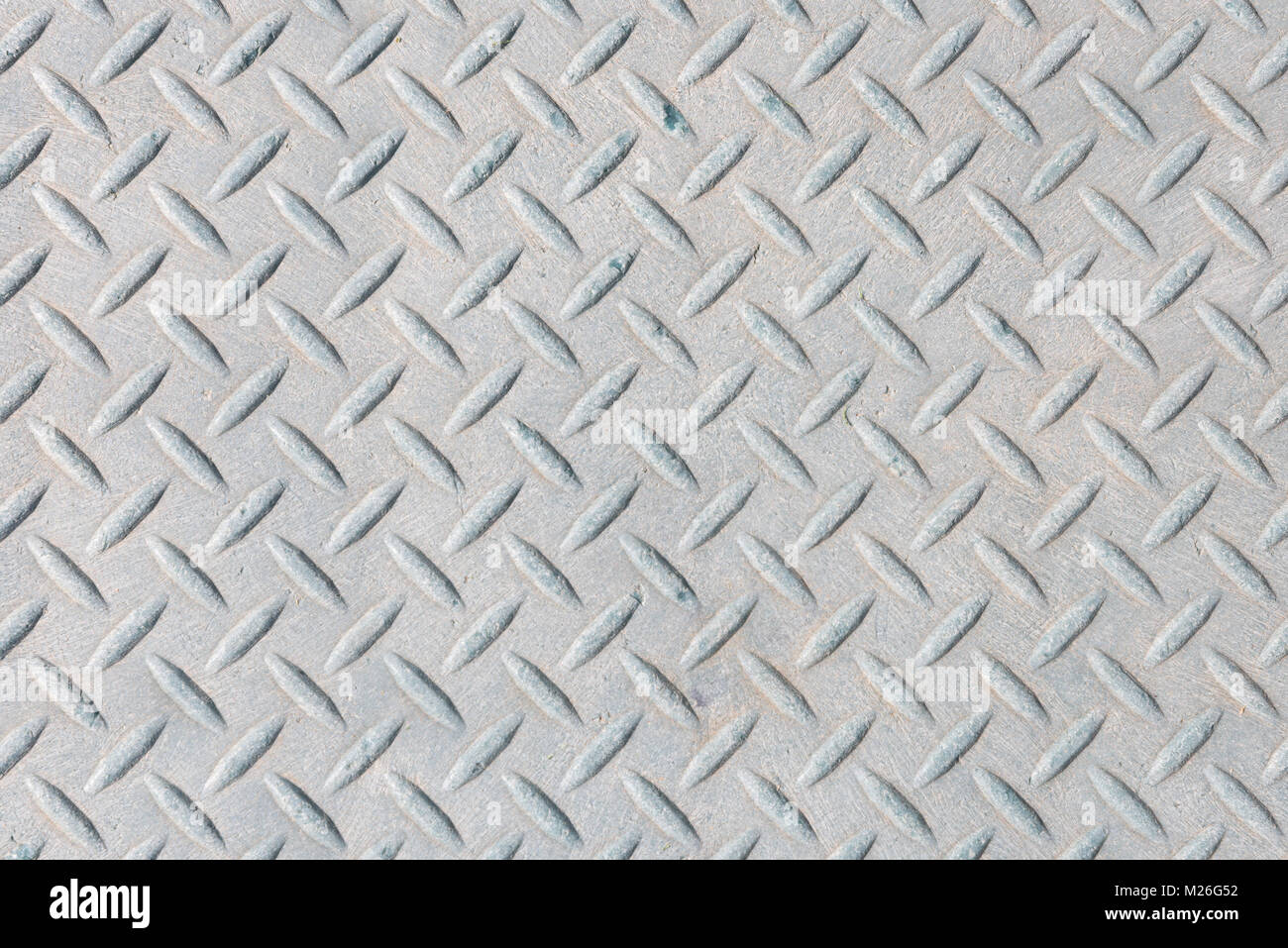 View on a structured metal ground plate Stock Photo - Alamy