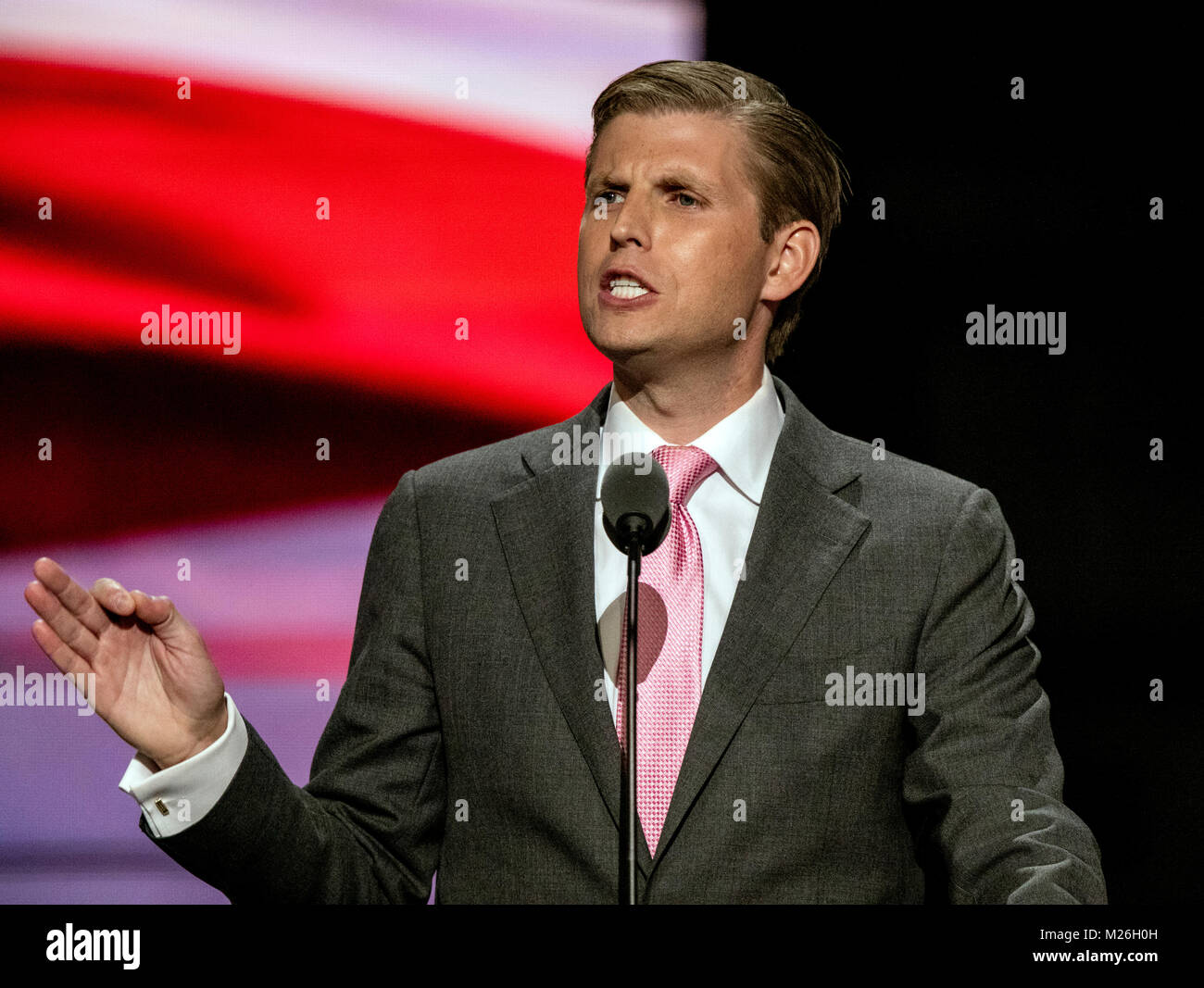 Cleveland Ohio, USA, 20th July, 2016 Eric Trump, son of presidential ...
