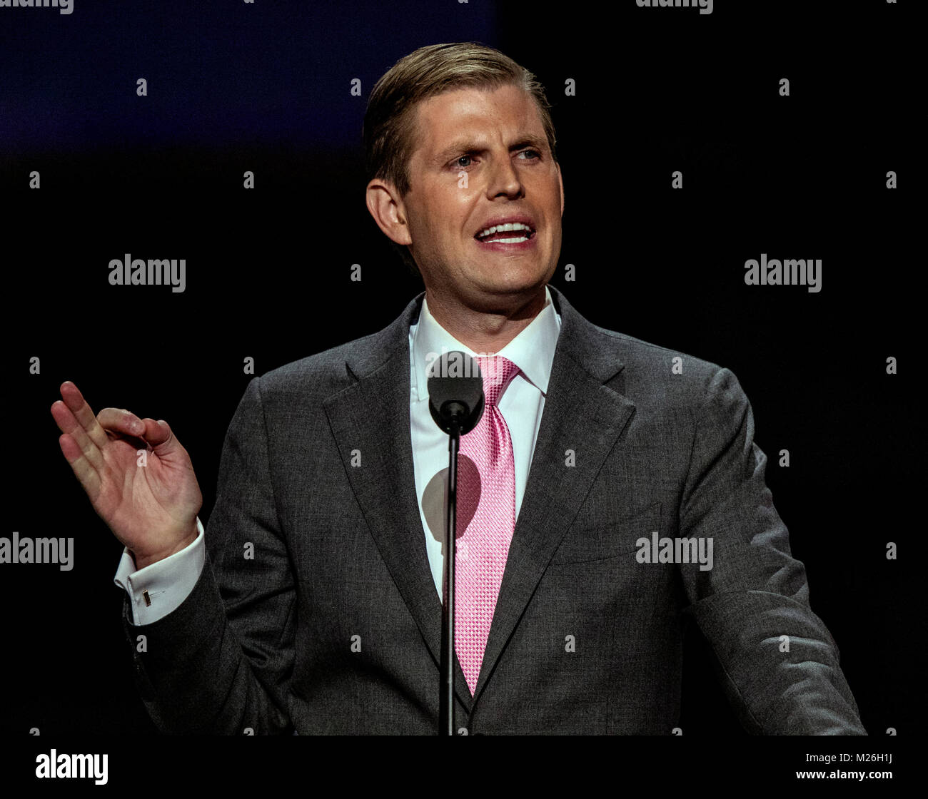 Cleveland Ohio, USA, 20th July, 2016 Eric Trump, son of presidential ...
