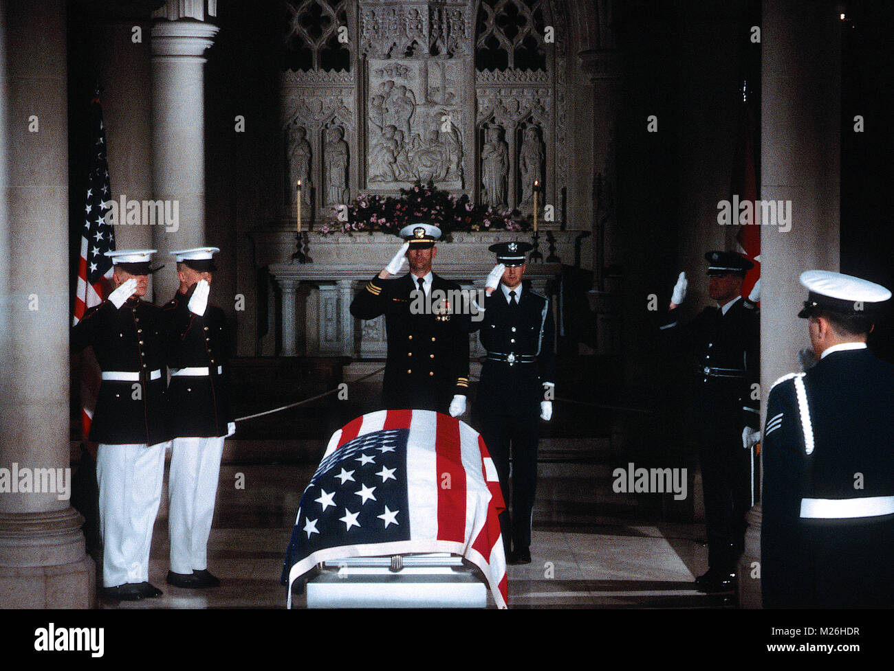 Washington, DC. USA, 14th April, 1981 Funeral serivces for General of ...