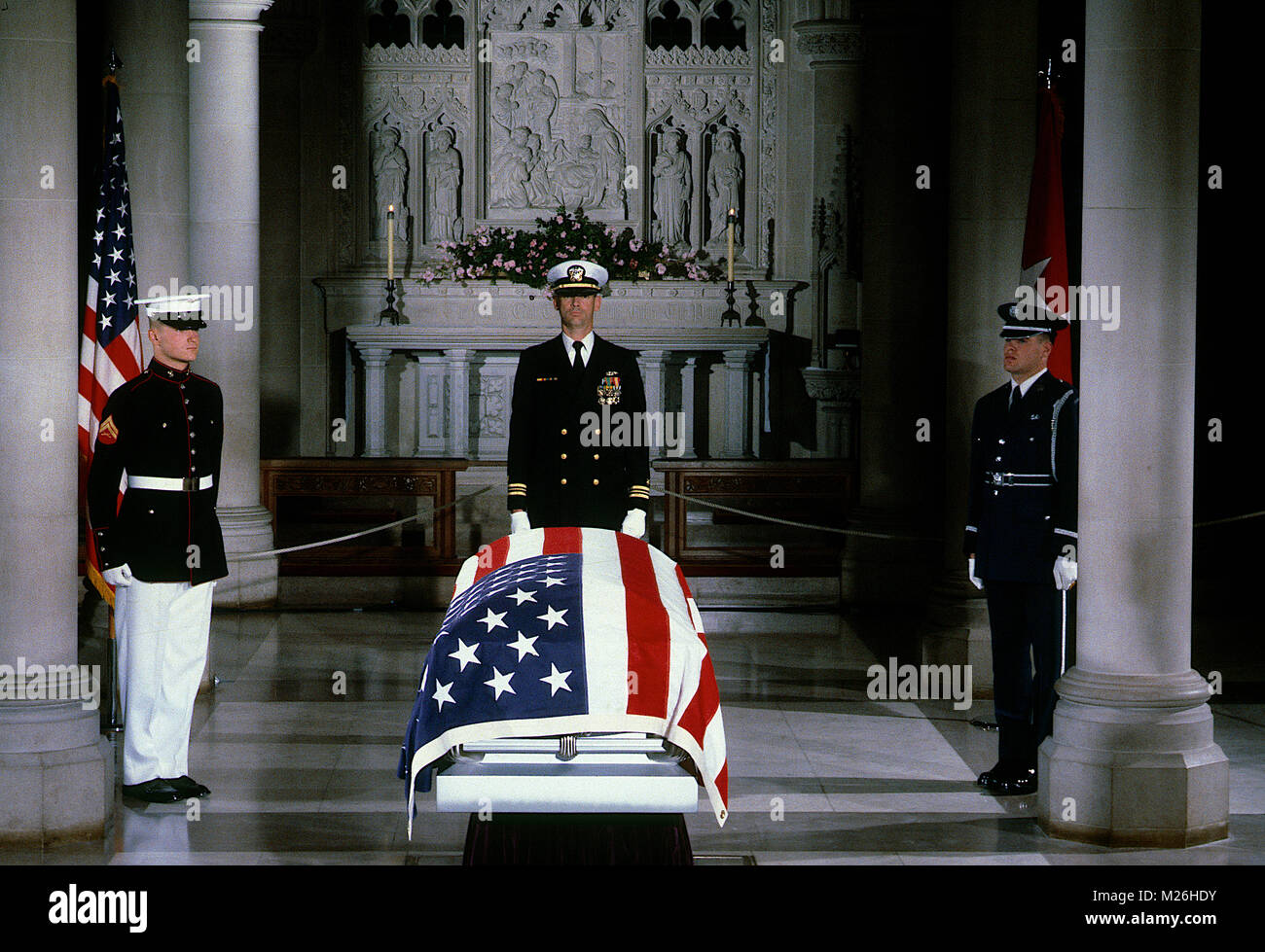 Washington, DC. USA, 14th April,1981 Funeral serivces for General of ...