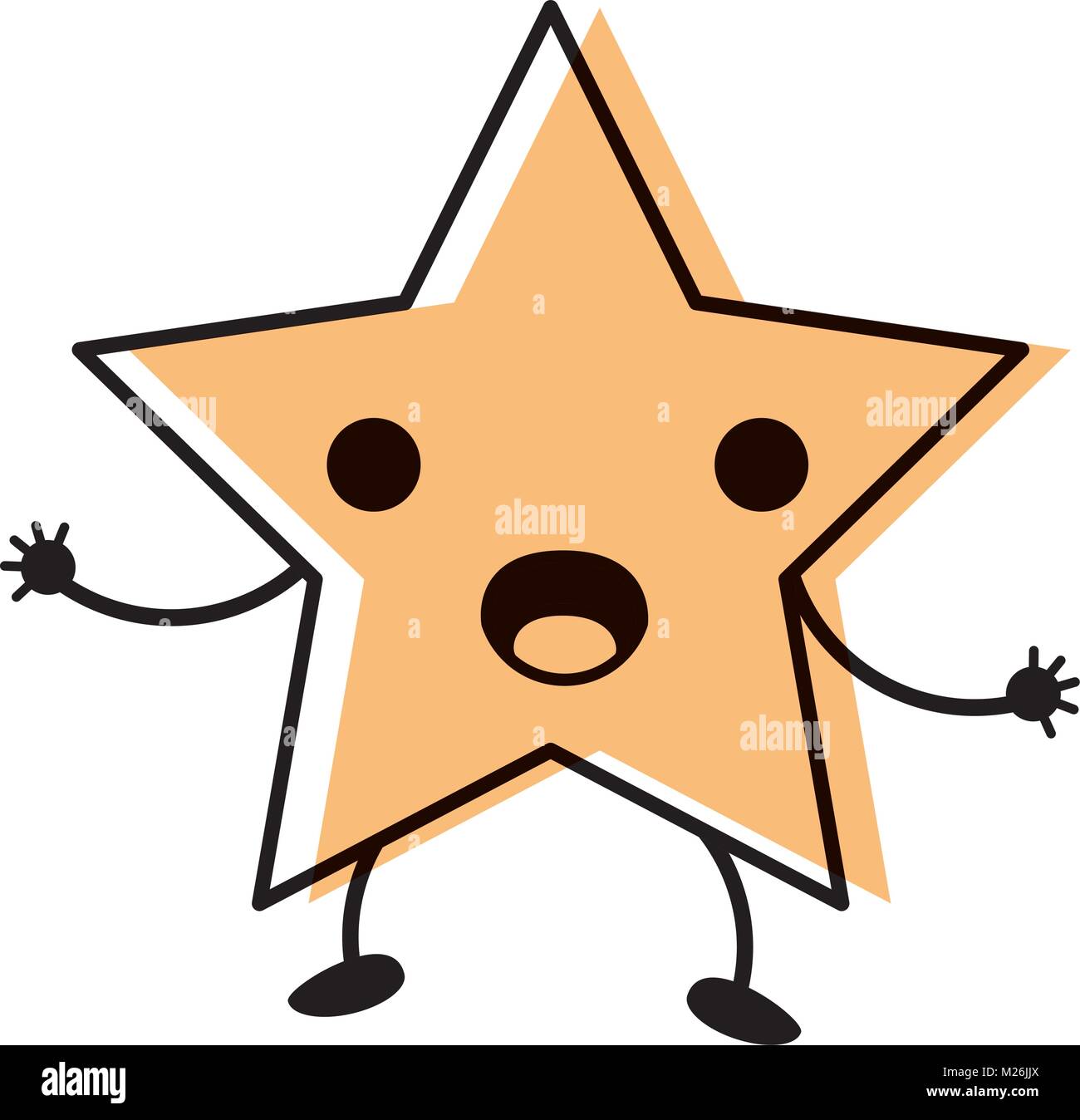 kawaii star icon Stock Vector Image & Art - Alamy