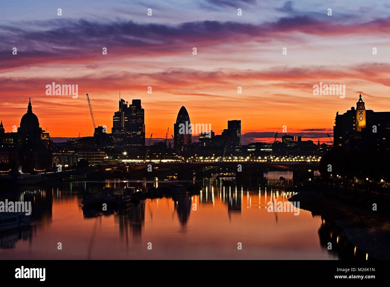 Super Sunrise over London Stock Photo - Alamy
