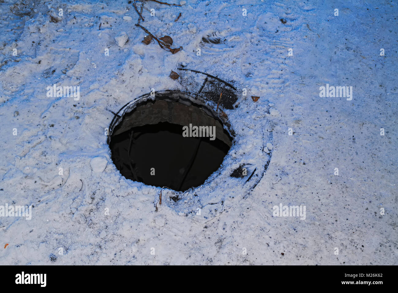 Outdoor sewer on the sidewalk Stock Photo - Alamy