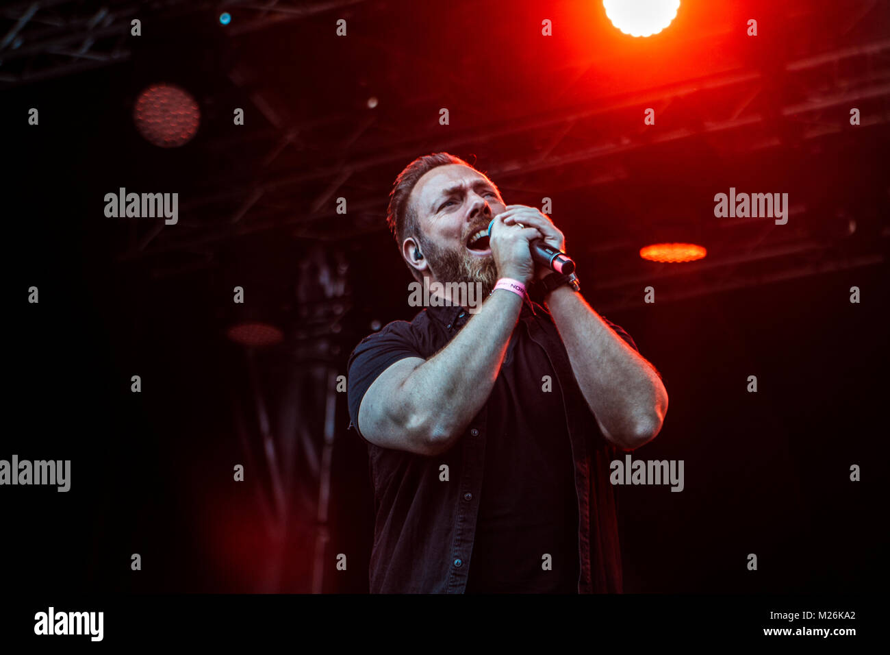 Norway, Kvinesdal – July 7, 2017. The Norwegian progressive metal band ...