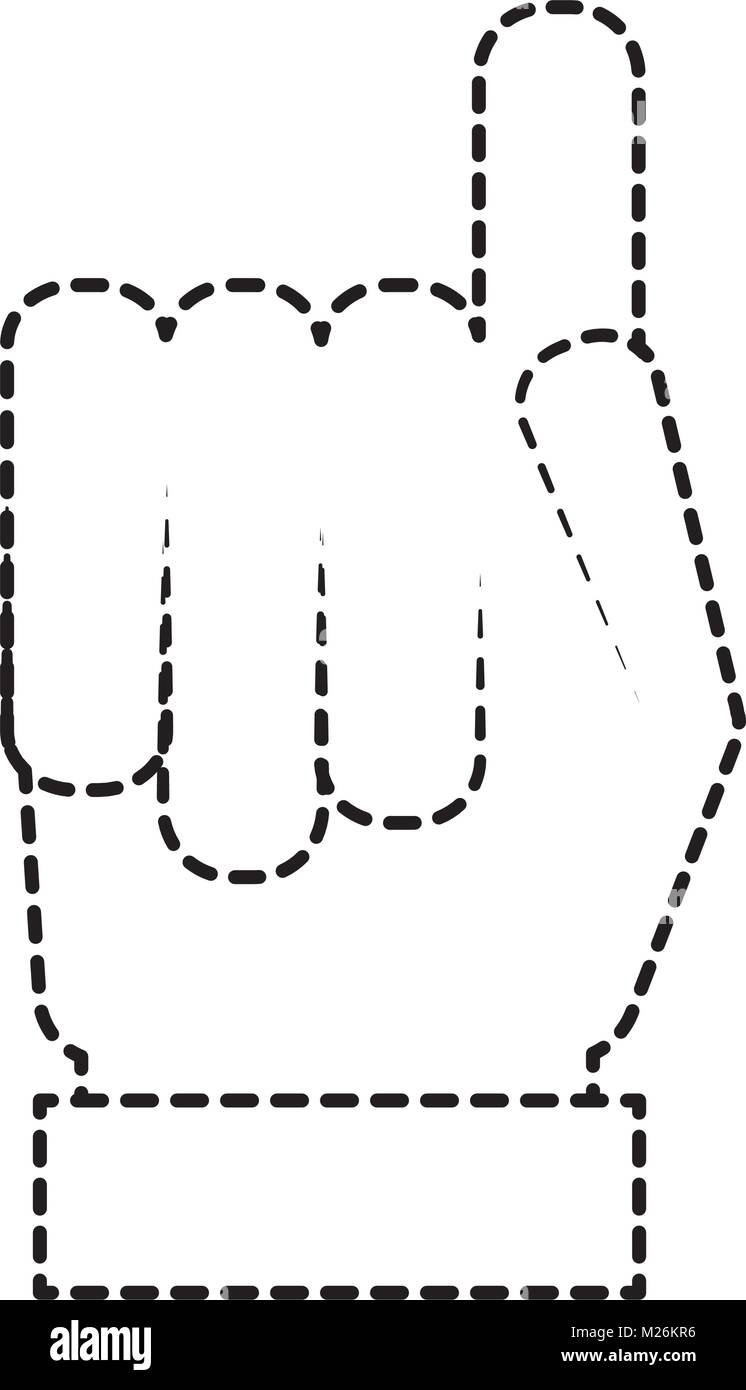 Raised index finger Black and White Stock Photos & Images - Alamy