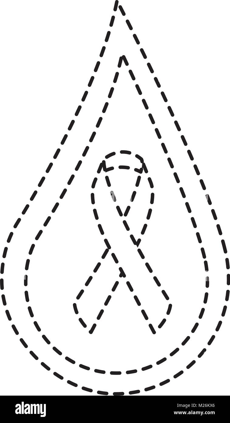 drop blood ribbon campaign symbol Stock Vector Image & Art - Alamy