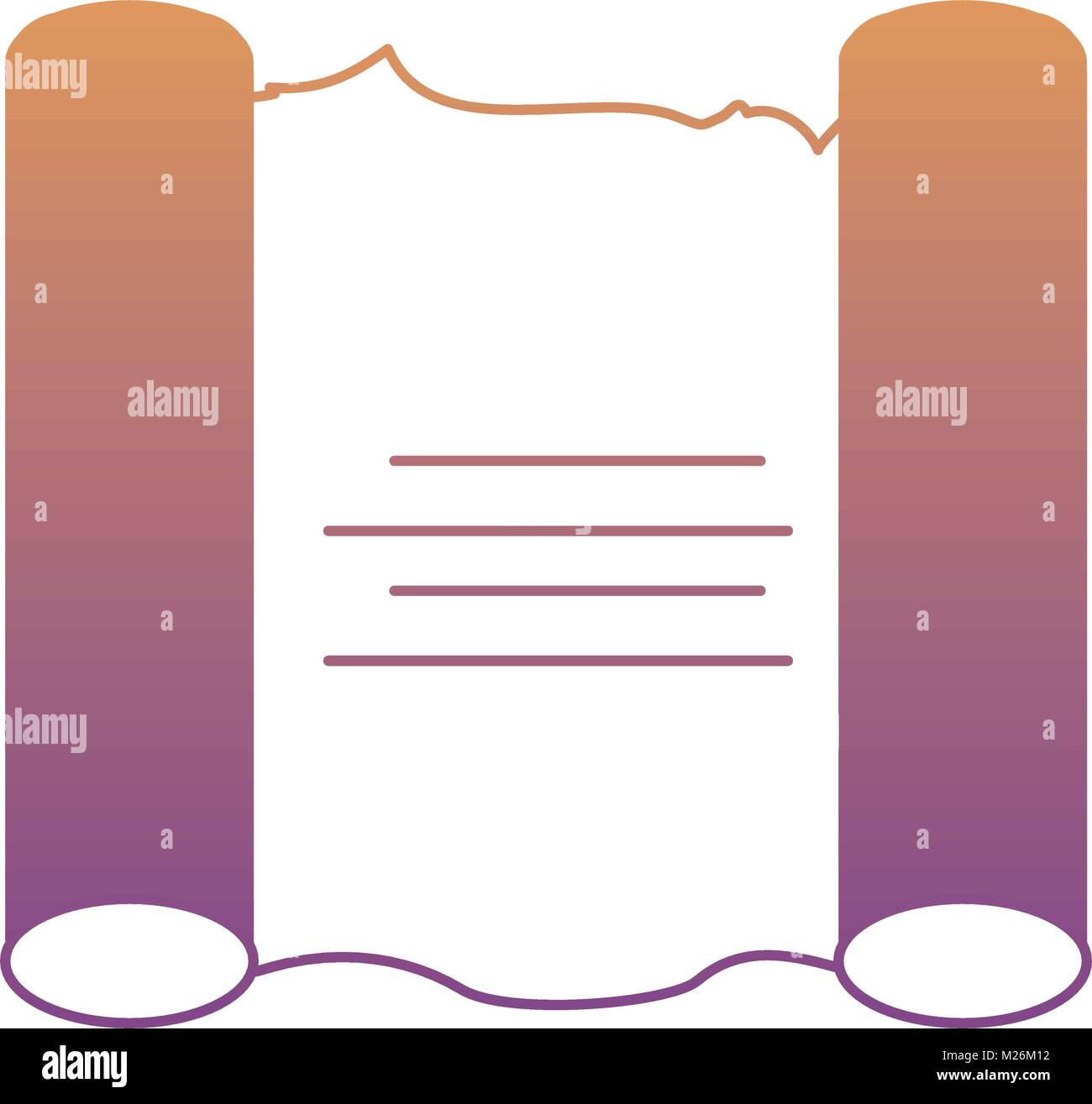 Old paper scroll icon Stock Vector Image & Art - Alamy