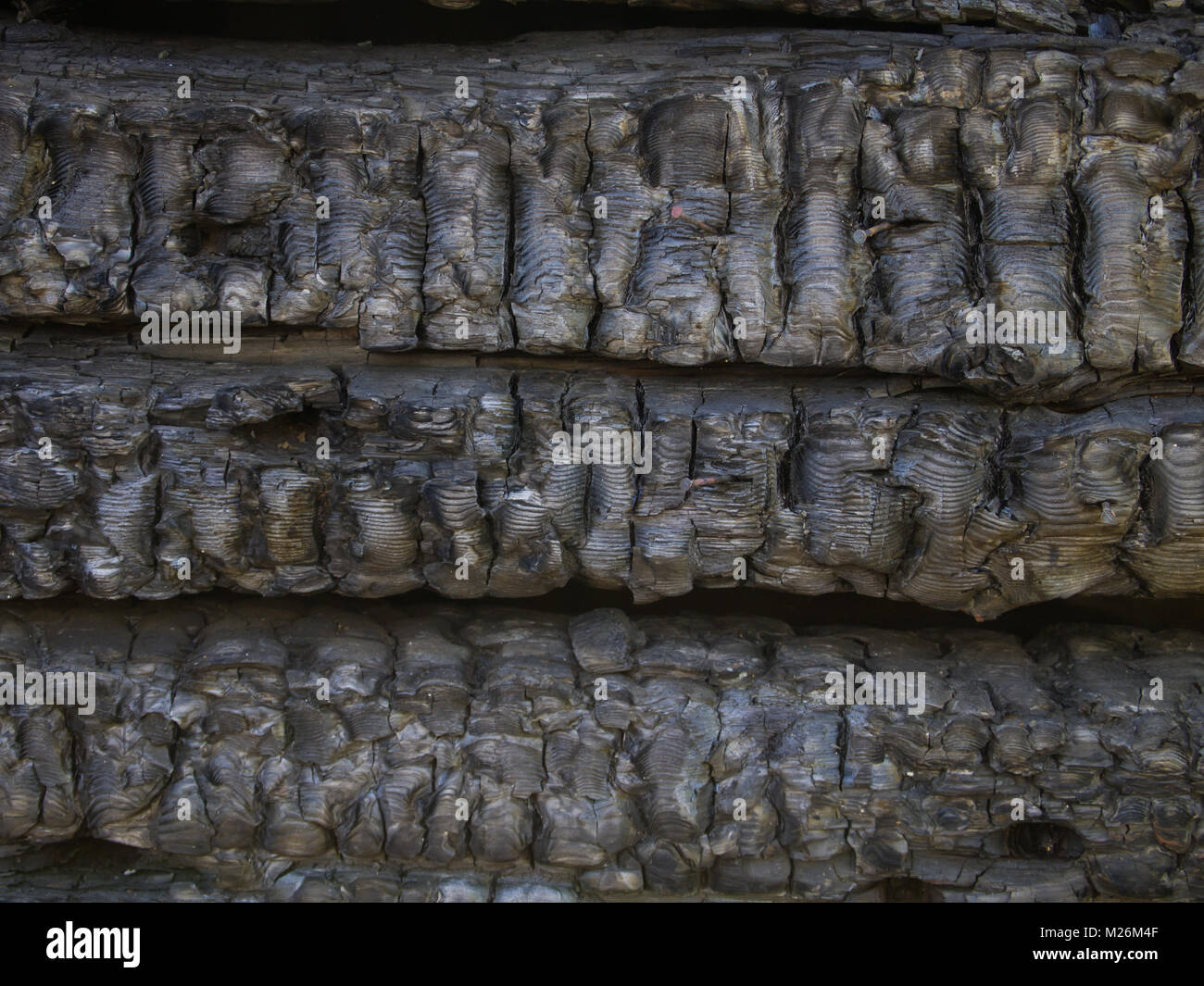 Charred wooden boards Stock Photo - Alamy