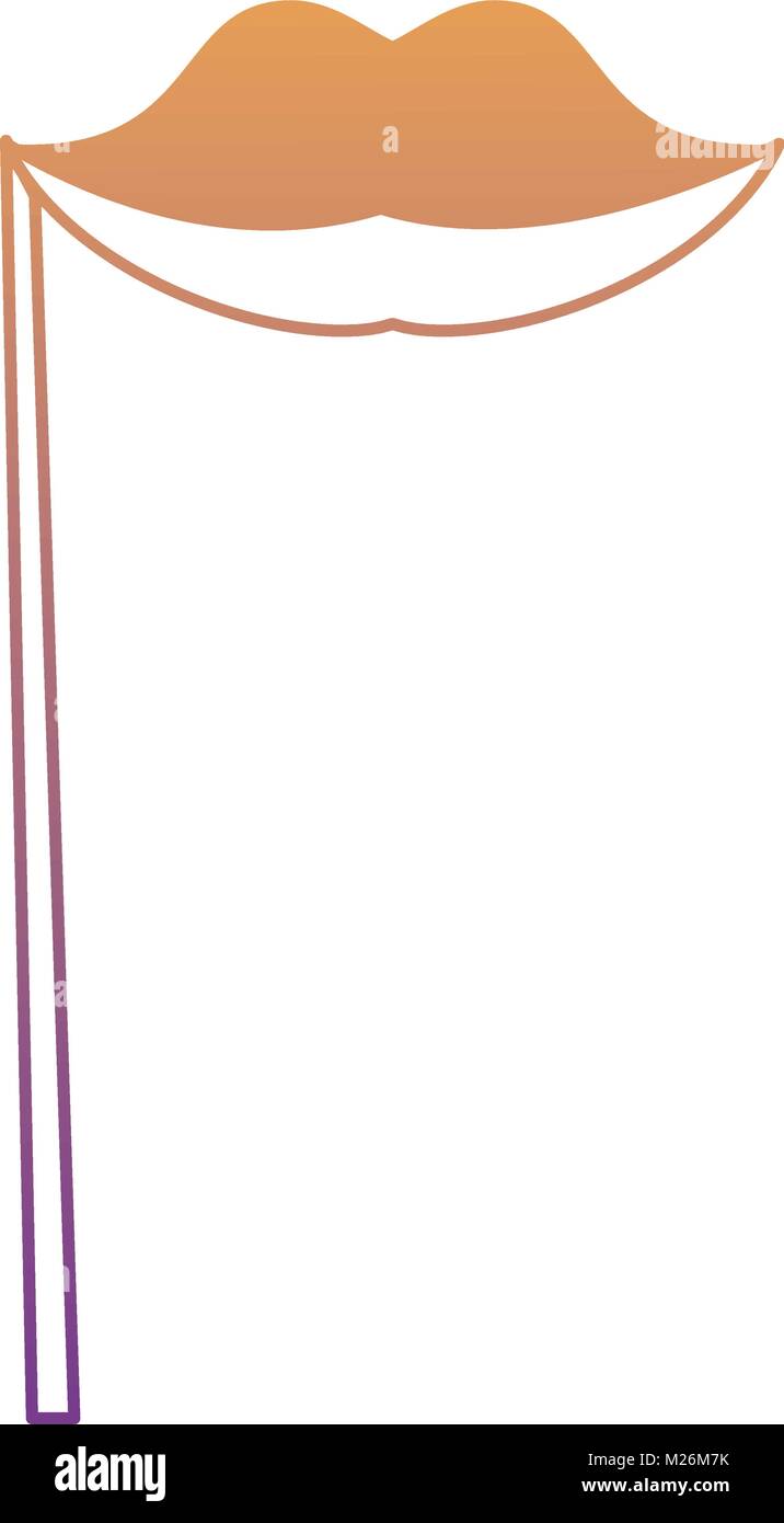 Photo booth birthday and party vector set with lips hi-res stock ...