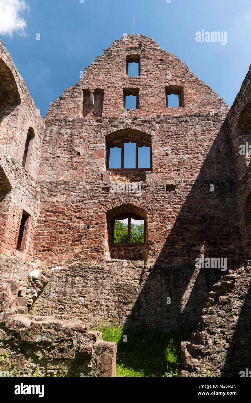 Ruin Schönrain in the Spessart in Germany Stock Photo - Alamy