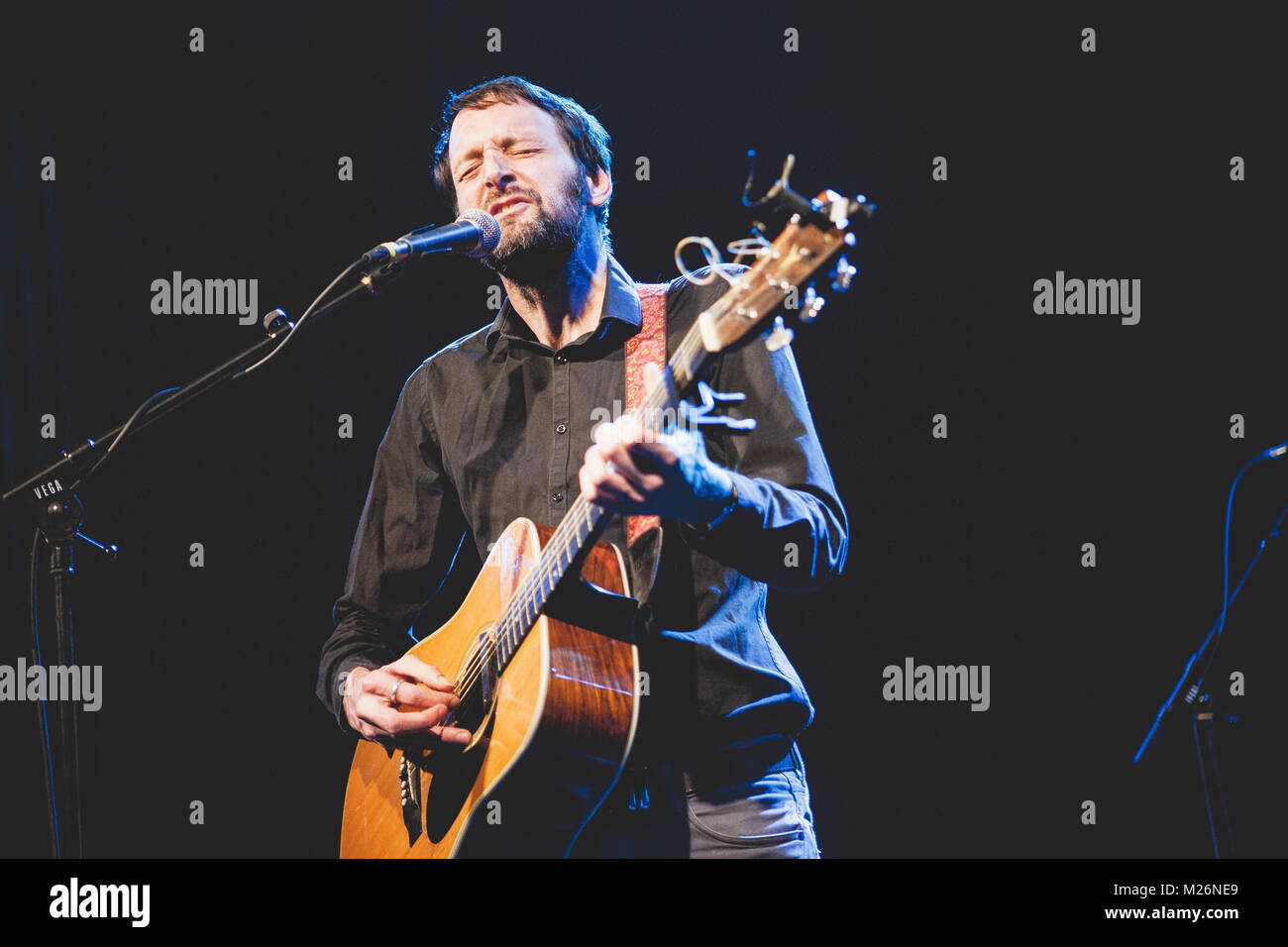 The Scottish singer-songwriter and musician Alasdair Roberts performs a ...