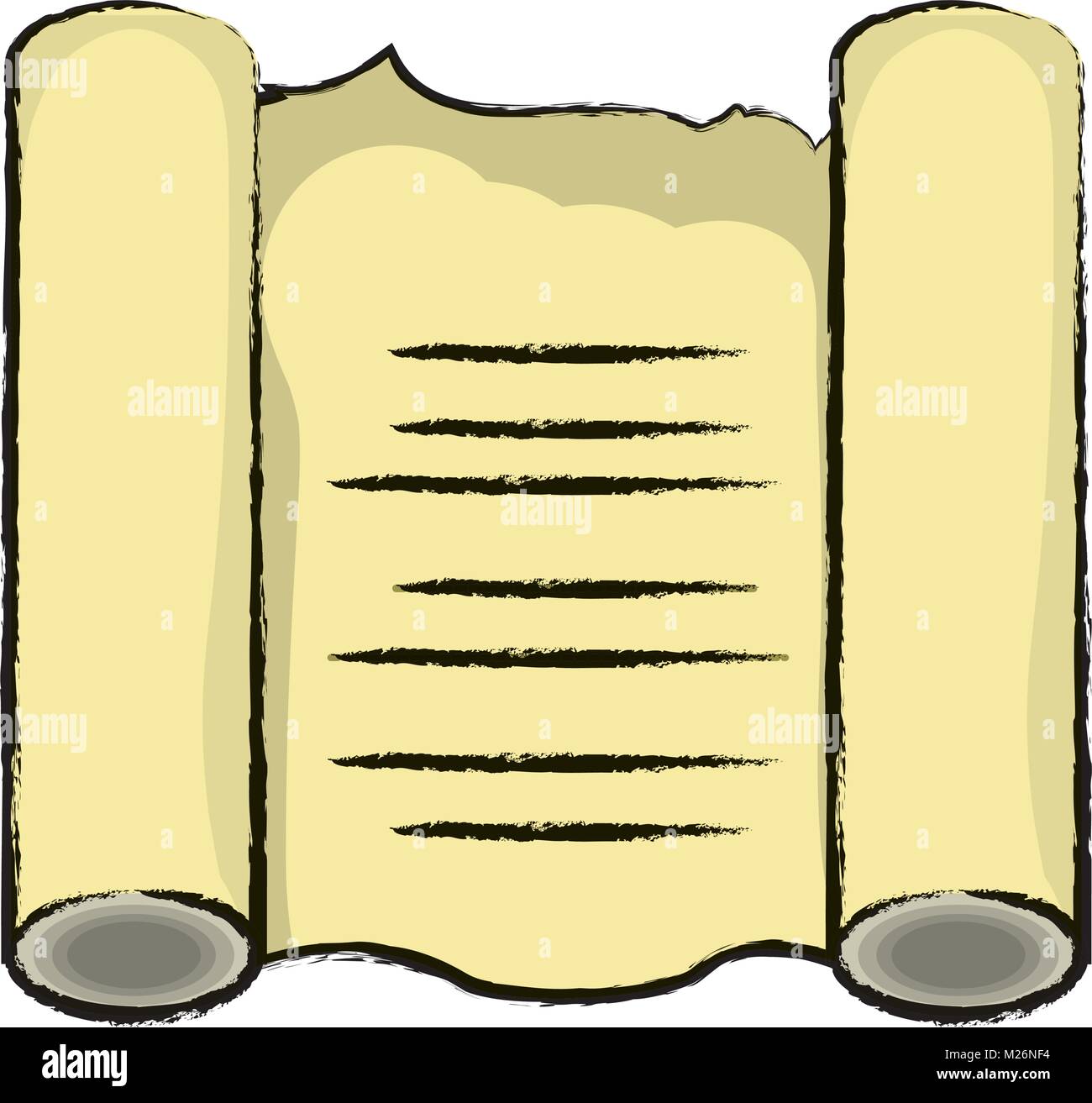 Old paper scroll icon Stock Vector Image & Art - Alamy
