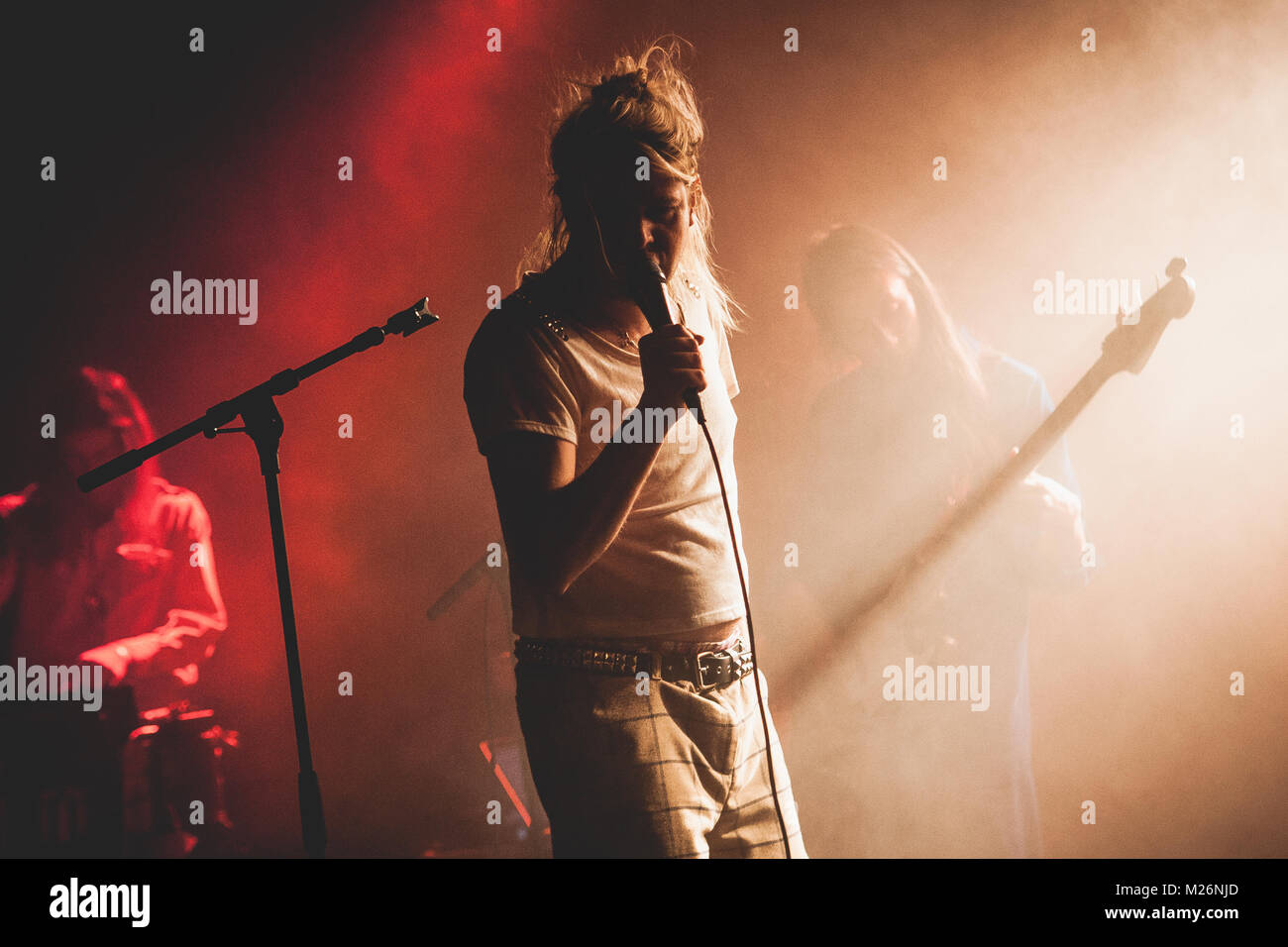 The American singer, songwriter and musician Ariel Pink performs a live ...