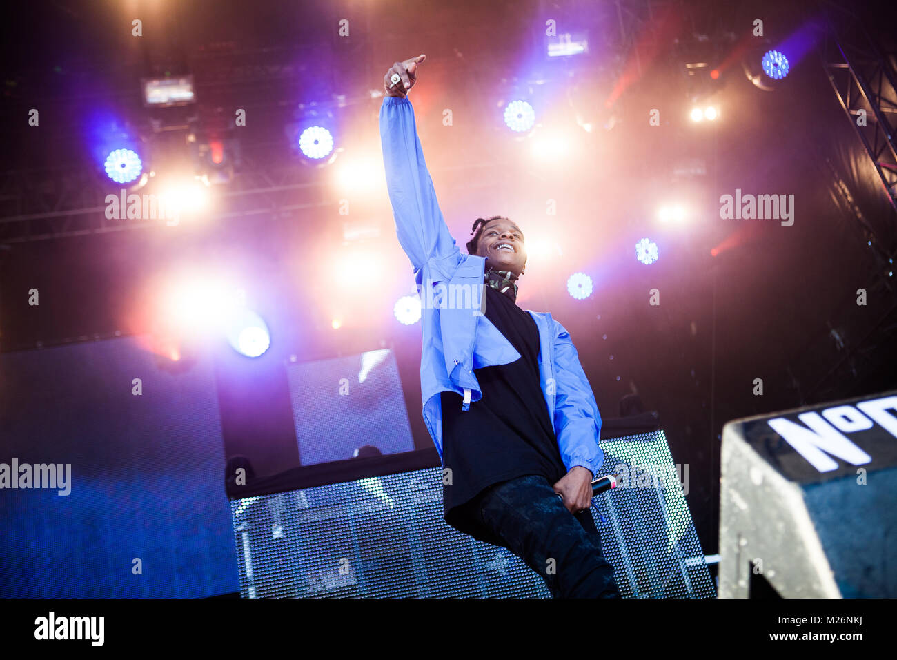 The American rapper A$AP Rocky (Rakim Mayers) performs a live concert ...