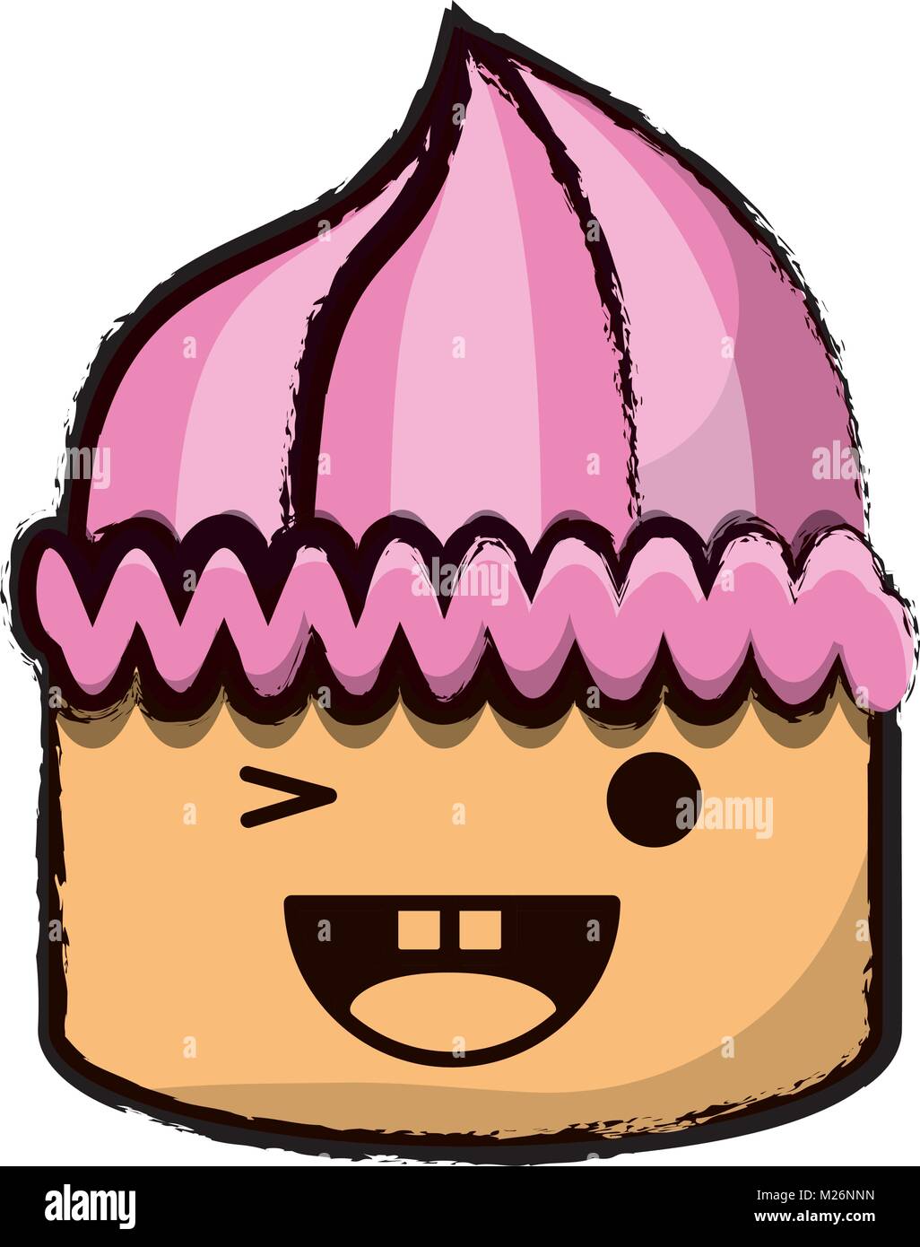 kawaii cake icon Stock Vector Image & Art - Alamy