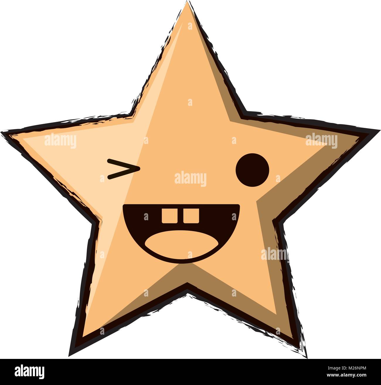 Kawaii star icon Stock Vector Image & Art - Alamy