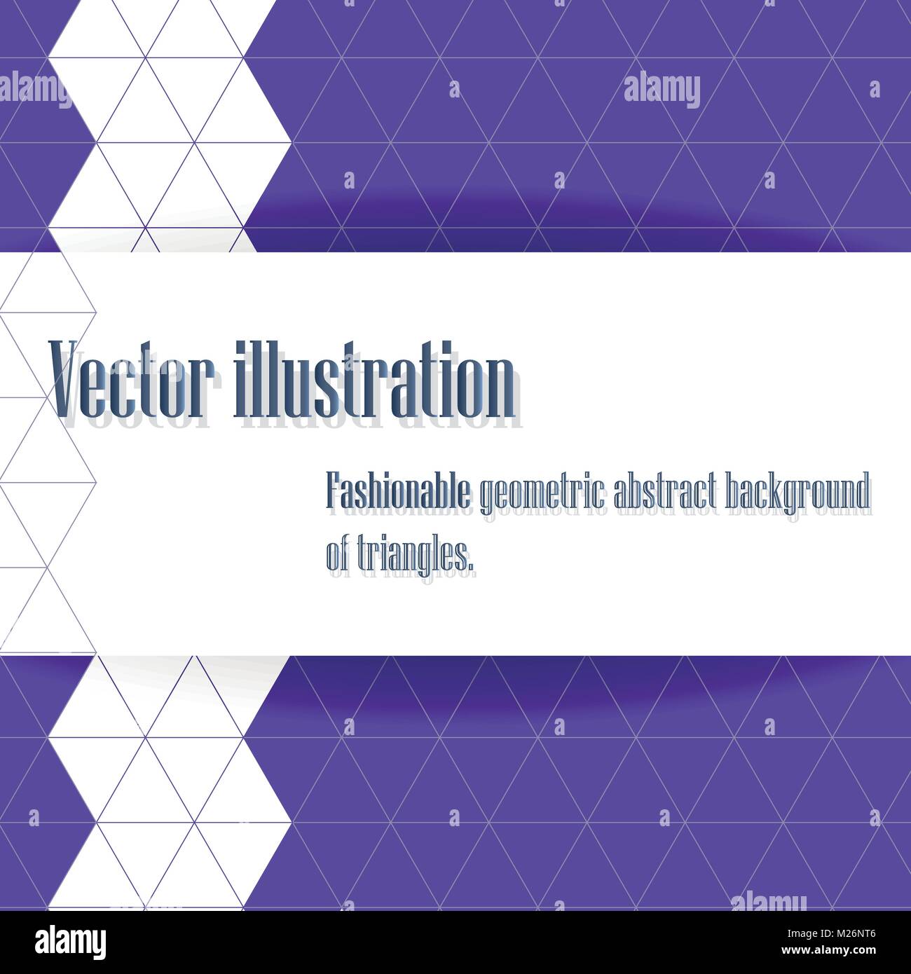 Abstract background for a modern design of triangles in blue tones ...