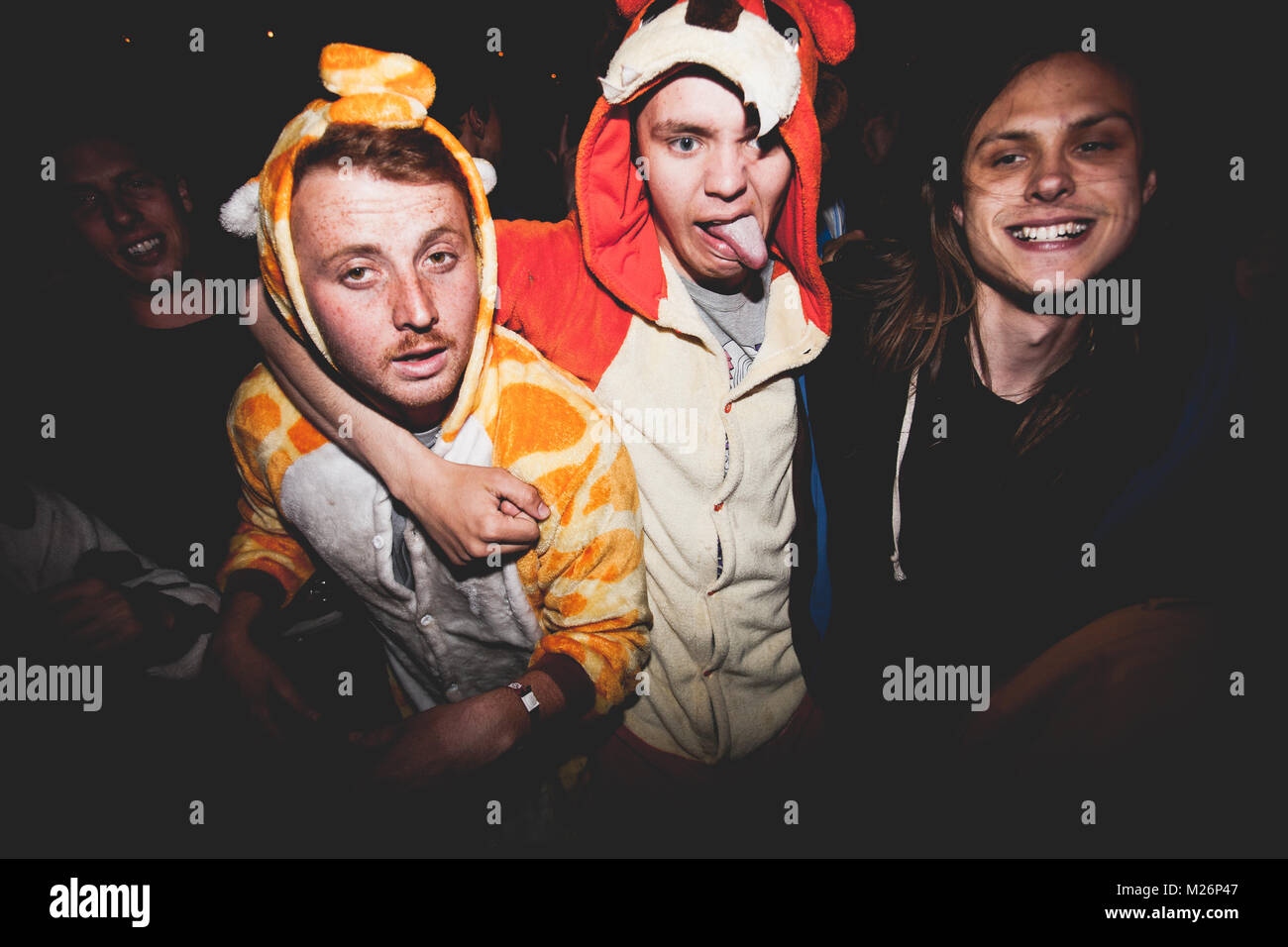 Party people are dancing, drinking and having fun at the annual block ...