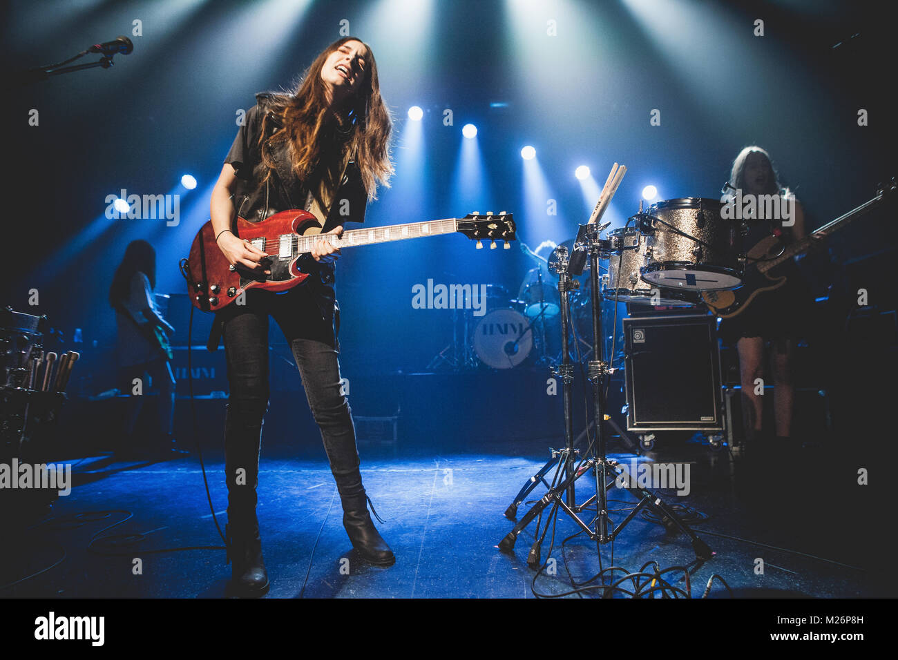 The American pop rock band HAIM consists of the three Haim-sisters Este ...