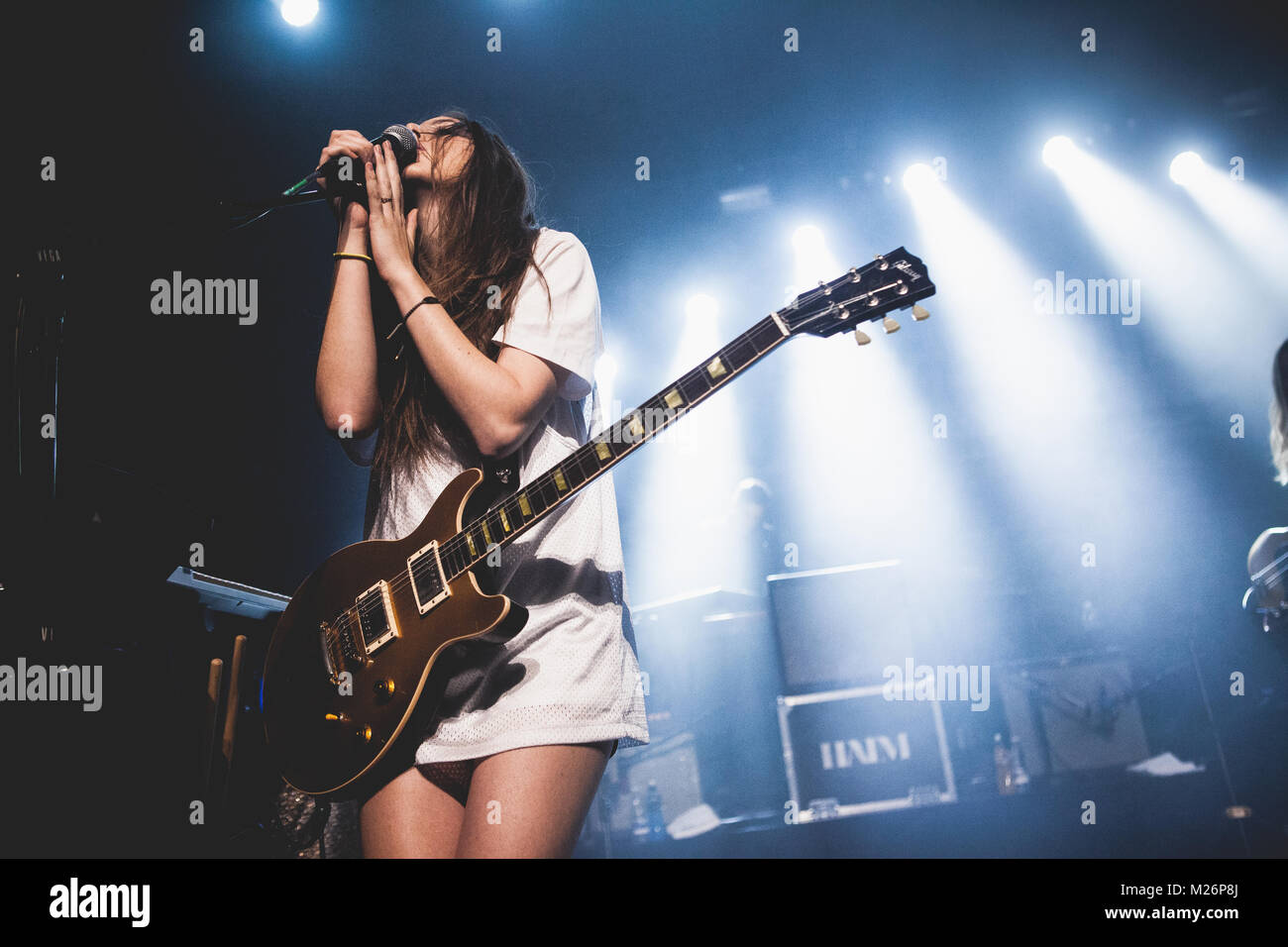 The American pop rock band HAIM consists of the three Haim-sisters Este ...