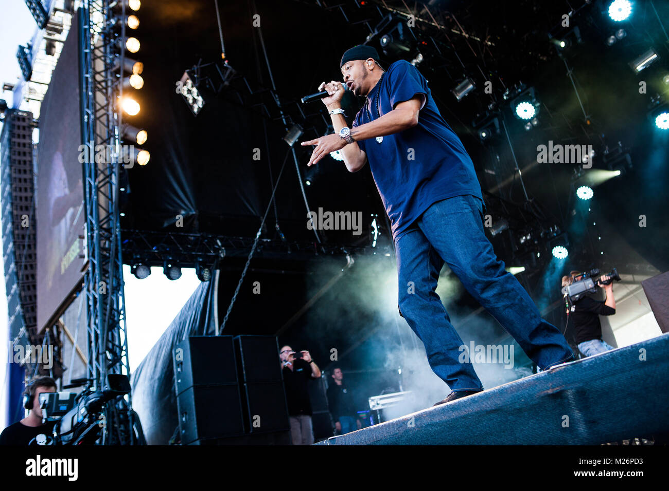 The American hip hop group Jurassic 5 performs a live concert at ...