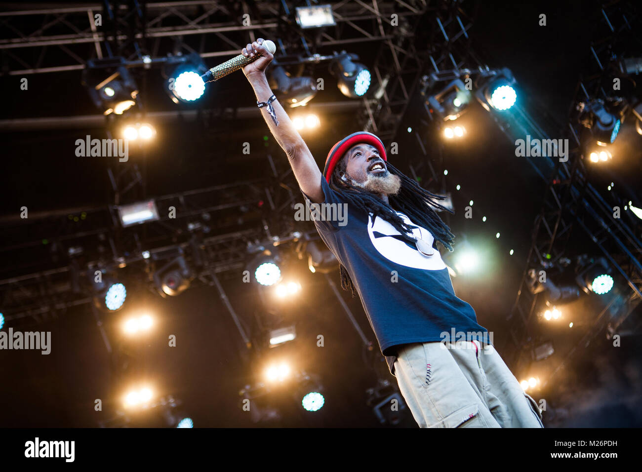 The American hip hop group Jurassic 5 performs a live concert at ...