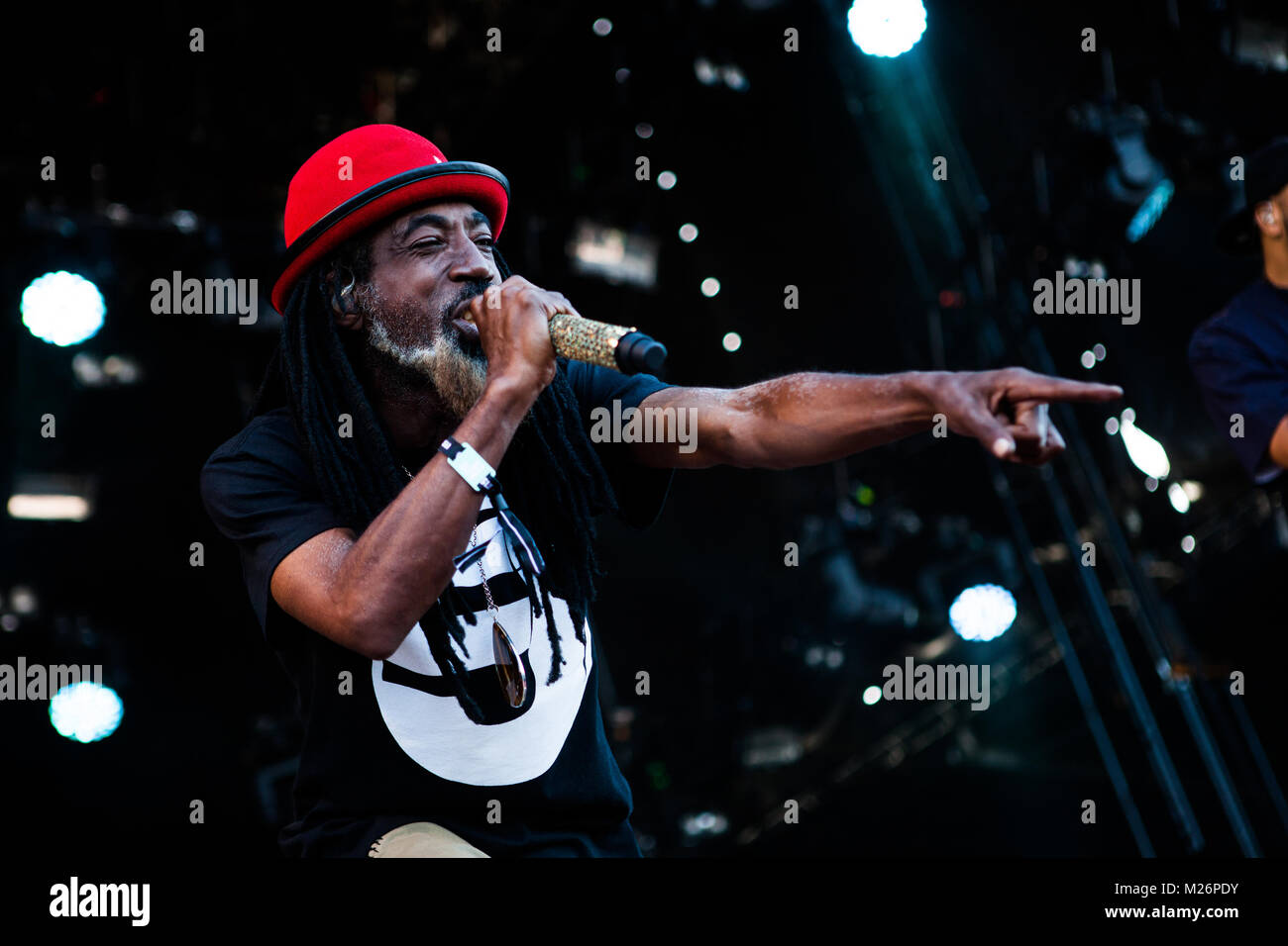The American hip hop group Jurassic 5 performs a live concert at ...