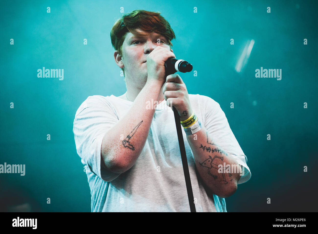 The Danish singer and songwriter Karl William performs a live concert ...