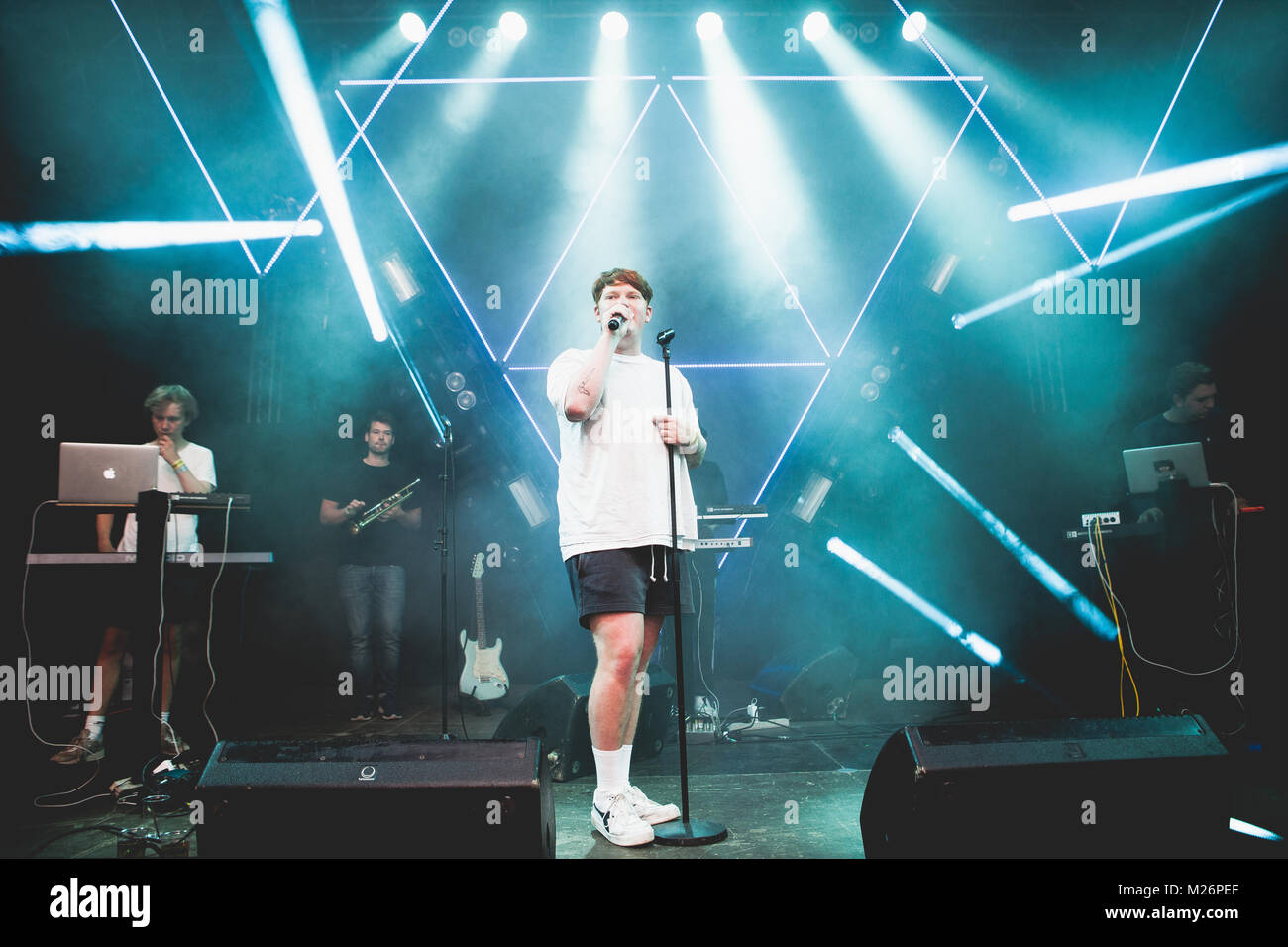 The Danish singer and songwriter Karl William performs a live concert ...