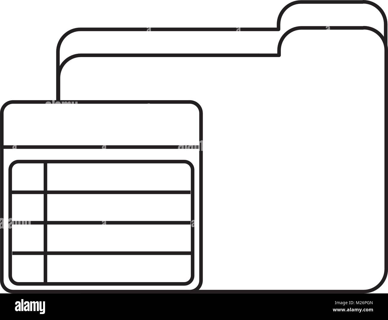 document folder icon Stock Vector Image & Art - Alamy