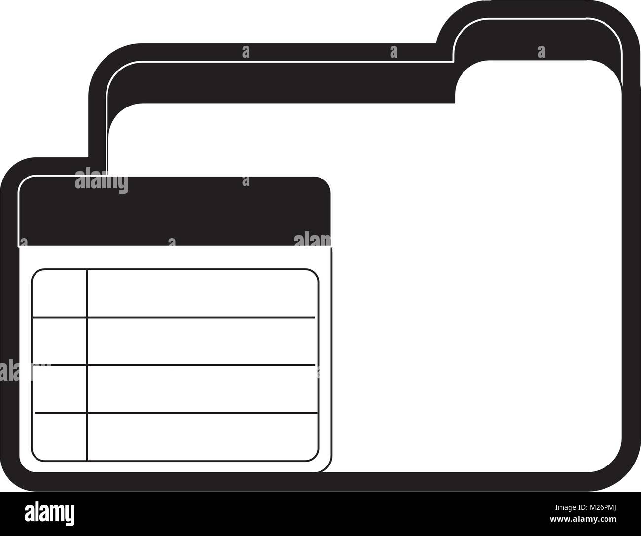 document folder icon Stock Vector Image & Art - Alamy