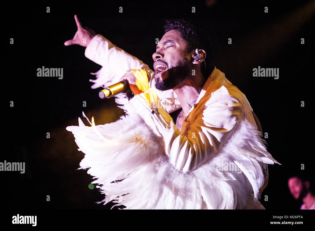The American soul and R&B-singer, songwriter and musician Miguel Jontel ...