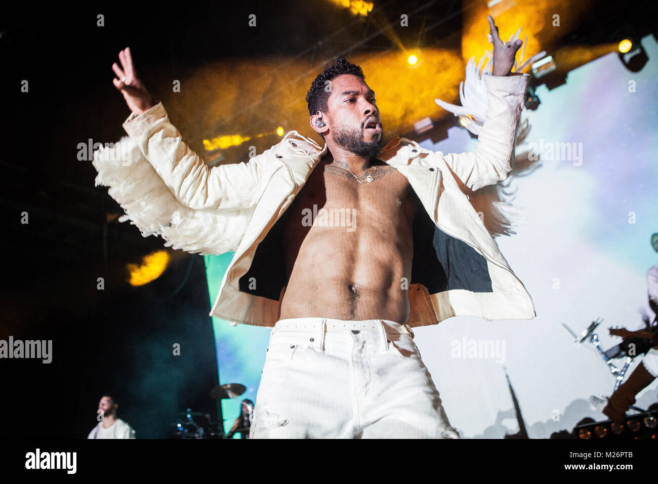 The American soul and R&B-singer, songwriter and musician Miguel Jontel ...