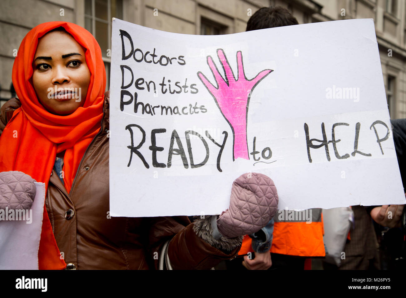Demonstration called by the People's Assembly in support of the NHS . A ...