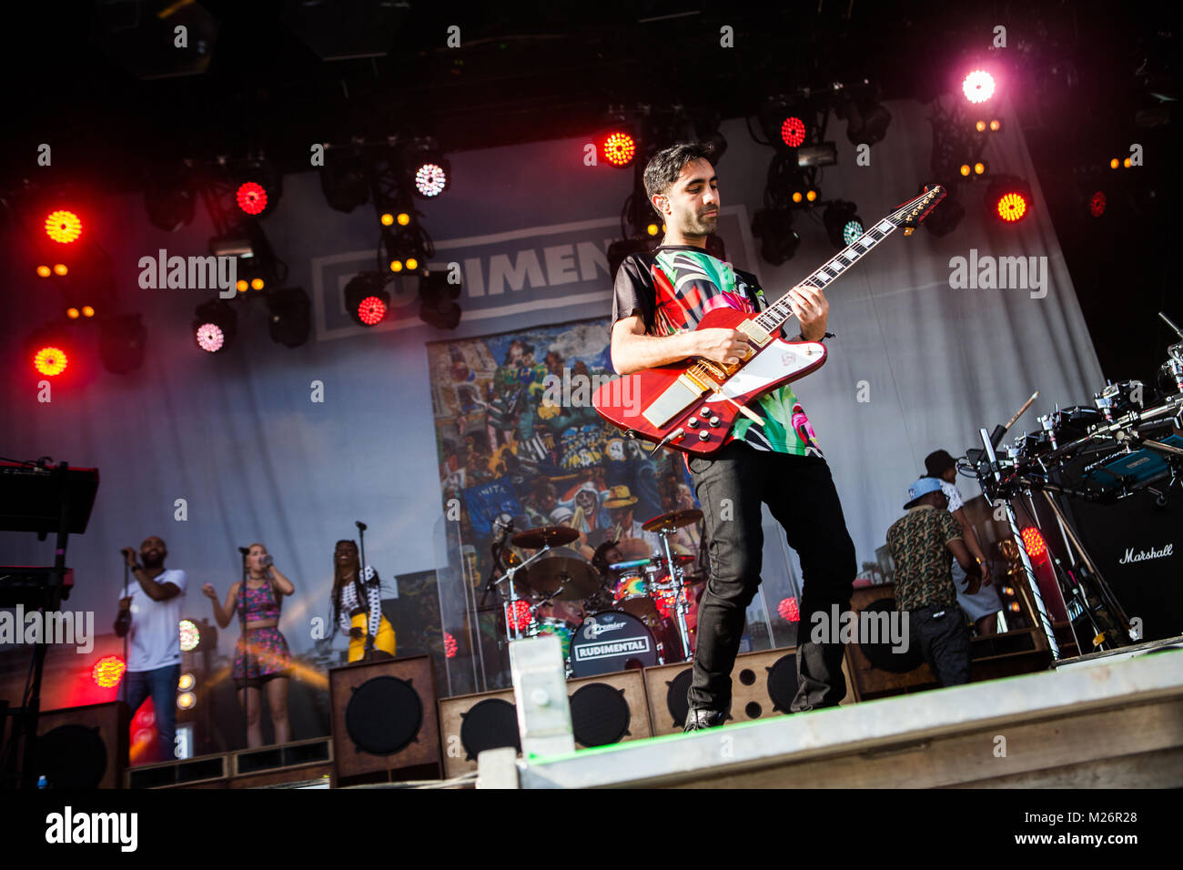 The British band Rudimental performs a live concert at the Scandinavian ...