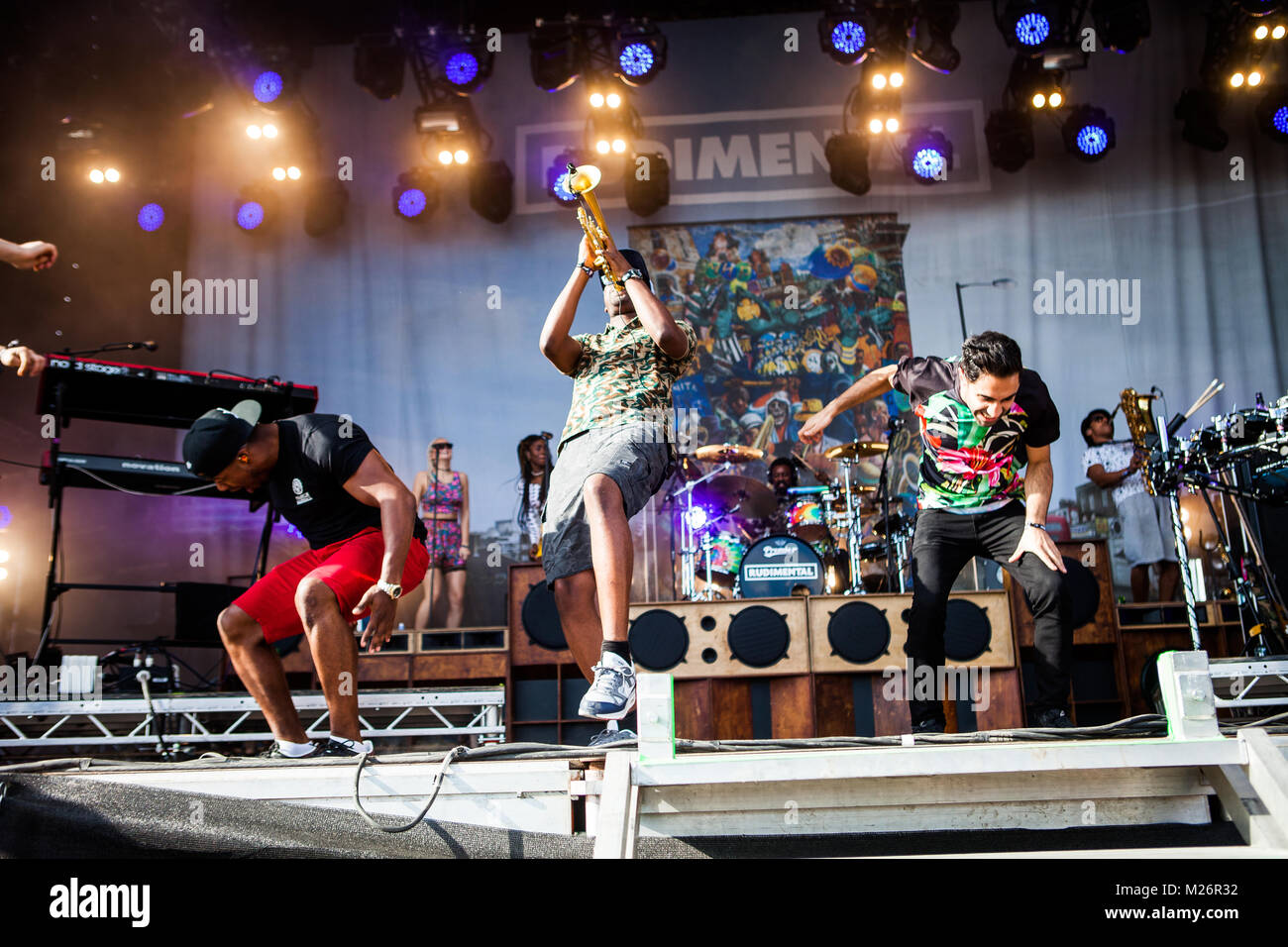 The British band Rudimental performs a live concert at the Scandinavian ...
