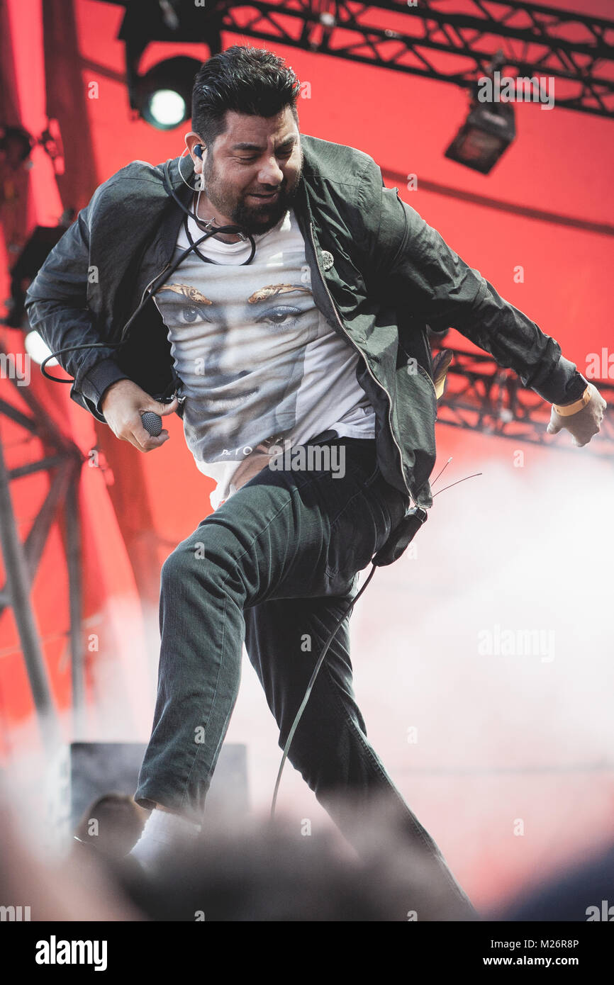 The American rock band Deftones performs a live concert at the Orange ...