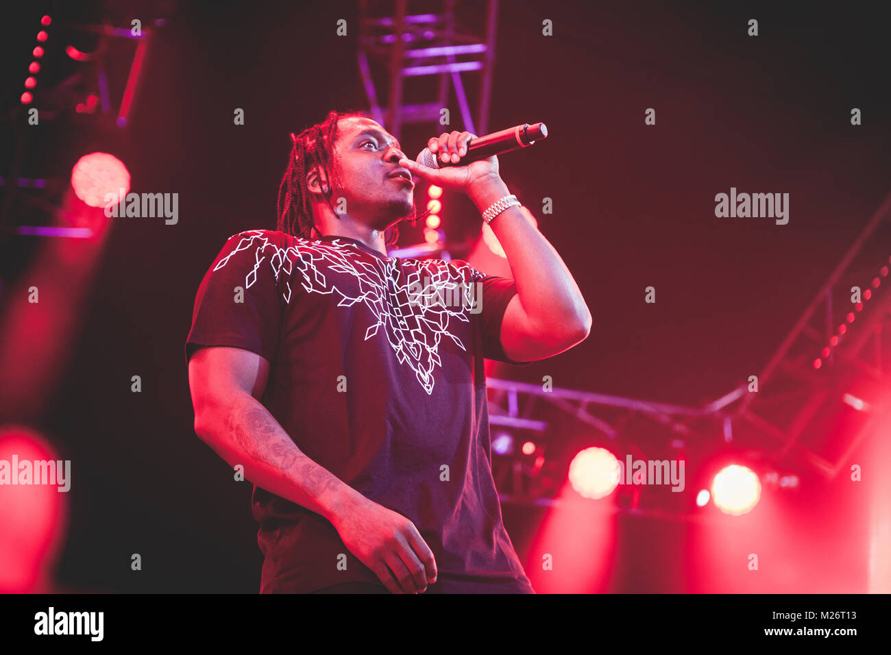 The American rapper Pusha T performs a live hip-hop concert at the ...