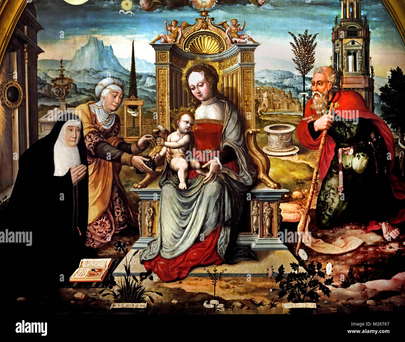 The virgin and child with st anne hi-res stock photography and images - Alamy