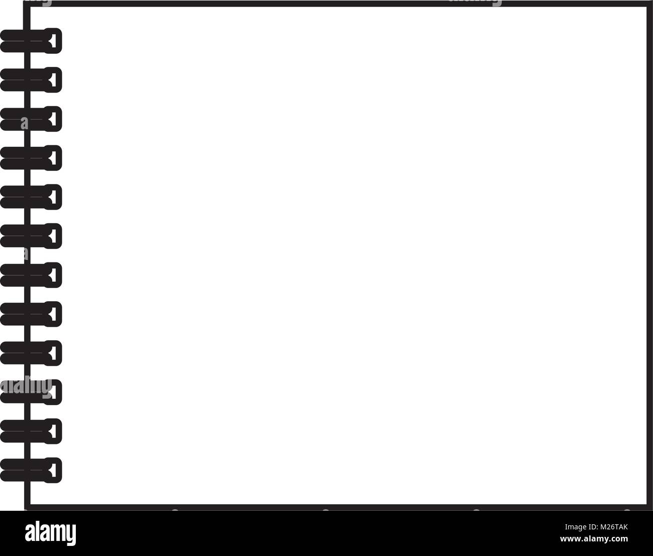 Pen open clear notepad Stock Vector Images - Alamy